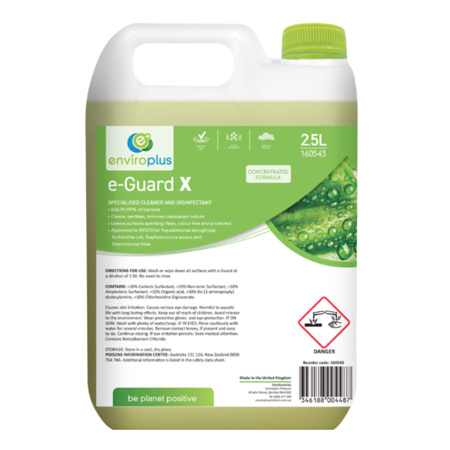 Enviroplus Concentrated Disinfectant Cleaner E-Guard X 2.5L Household ...