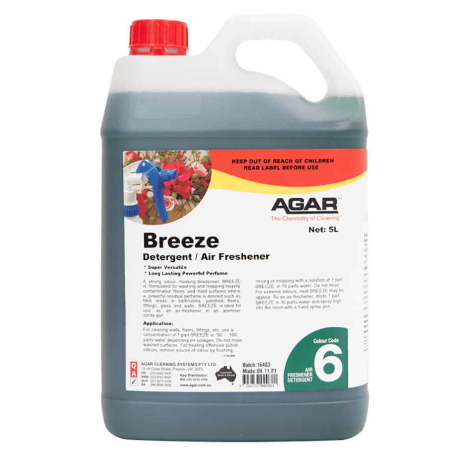 Agar Breeze 5L in Melbourne - Vic cleaning Products